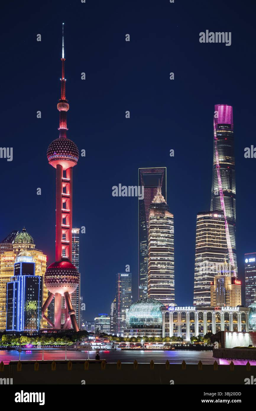 Skyline, skyscraper, Pearl Tower, Shanghai Tower, Shanghai World ...