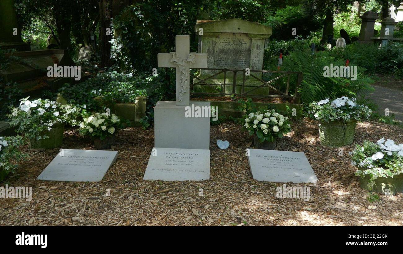 London, England 29th May 2025 Musicam/Singer George Michaels Grave at ...