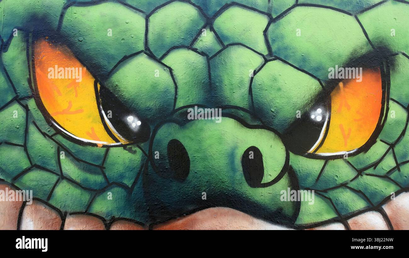 Stockholm, Sweden, June 3, 2025. Spring beast. Graffiti exhibition on ...