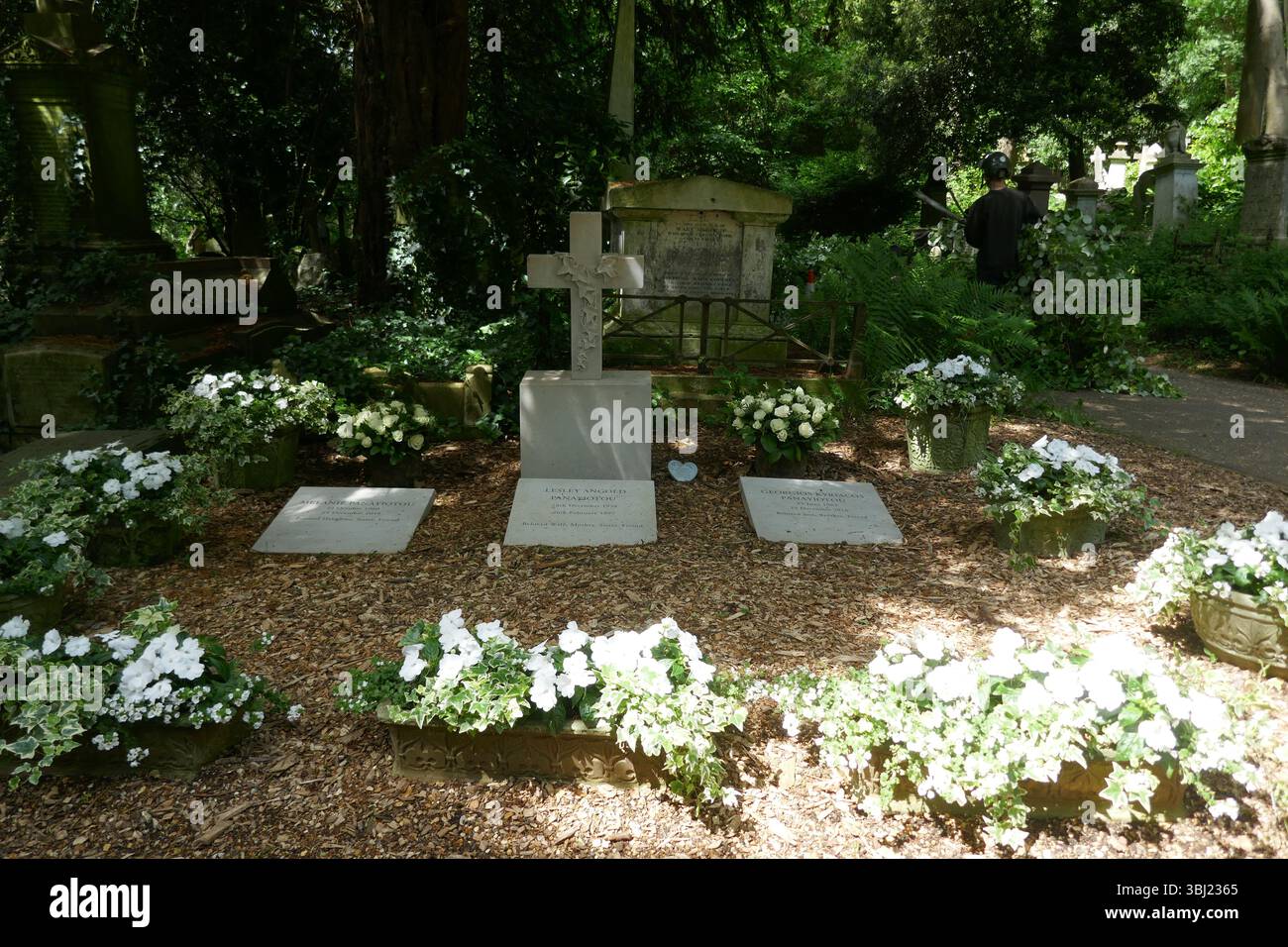 London, England 29th May 2025 Musicam/Singer George Michaels Grave at Highgate Cemetery on May ...