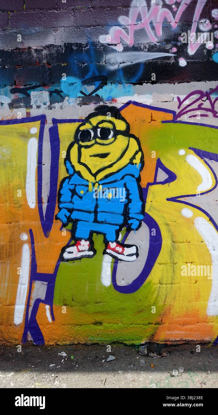 Stockholm, Sweden, June 3, 2025. Spring beast. Graffiti exhibition on ...