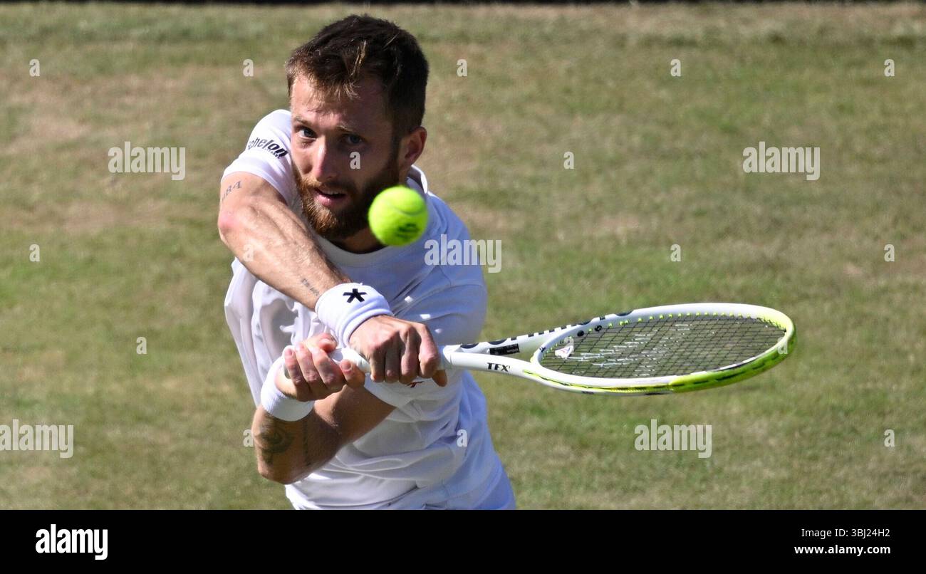 Corentin Moutet (FRA) Aktion Tennis Herren BOSS Open ATP 250 Stuttgart ...