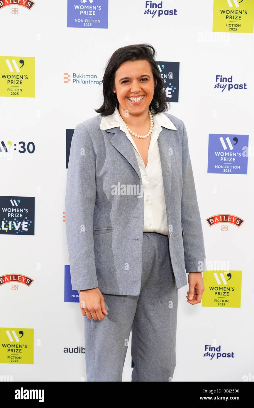 EDITORIAL USE ONLY Emily Benn attends the 2025 Women's Prize Winner's ...