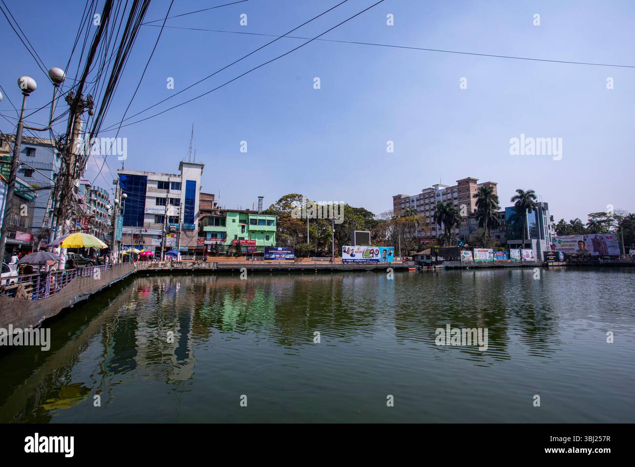 Bibir Pukur — a serene waterbody in the heart of Barishal, reflecting ...