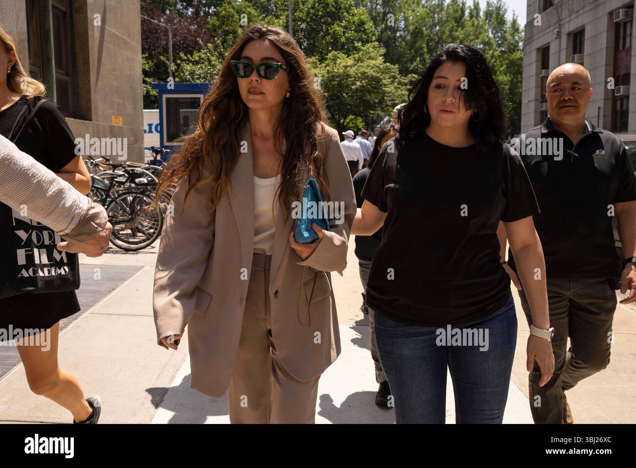 Mimi Haley, left, leaves Manhattan criminal court, Thursday, June 12 ...