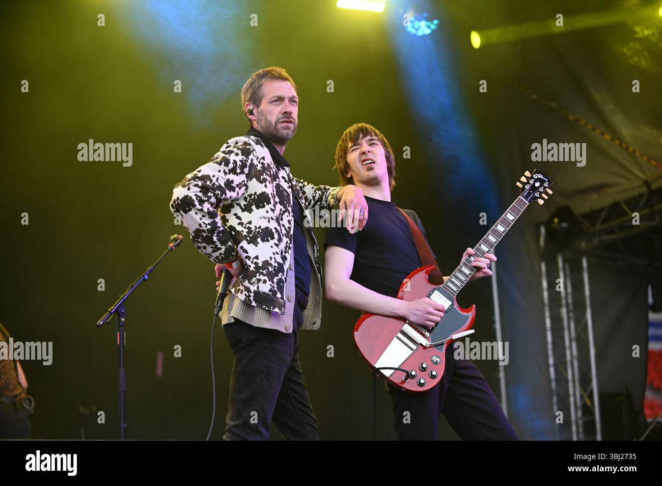 Tom Meighan Performing at Donny Fest 2025 , Doncaster, UK Stock Photo ...
