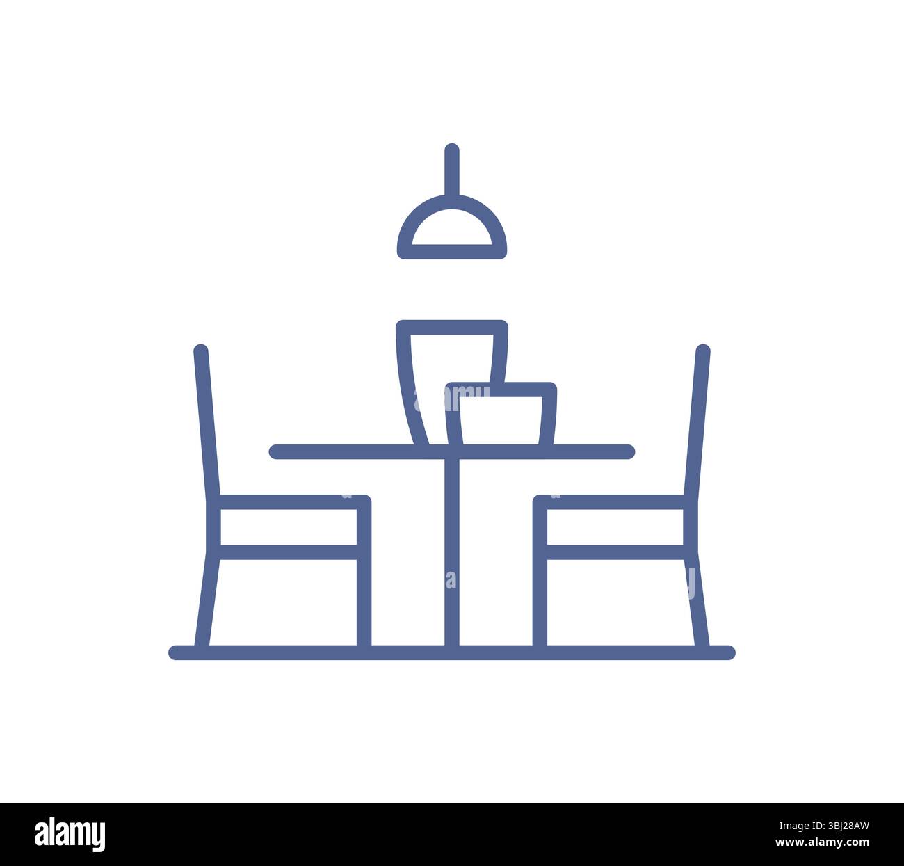 Table setting overhead Stock Vector Images - Alamy