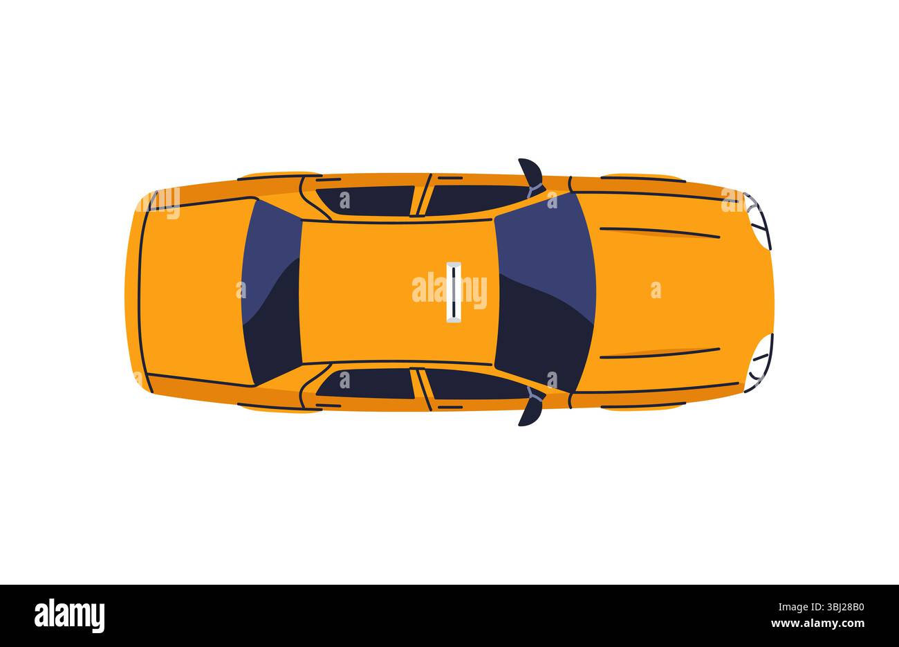 Taxi vehicle icon, yellow urban car, checkered cab roof, city transport ...