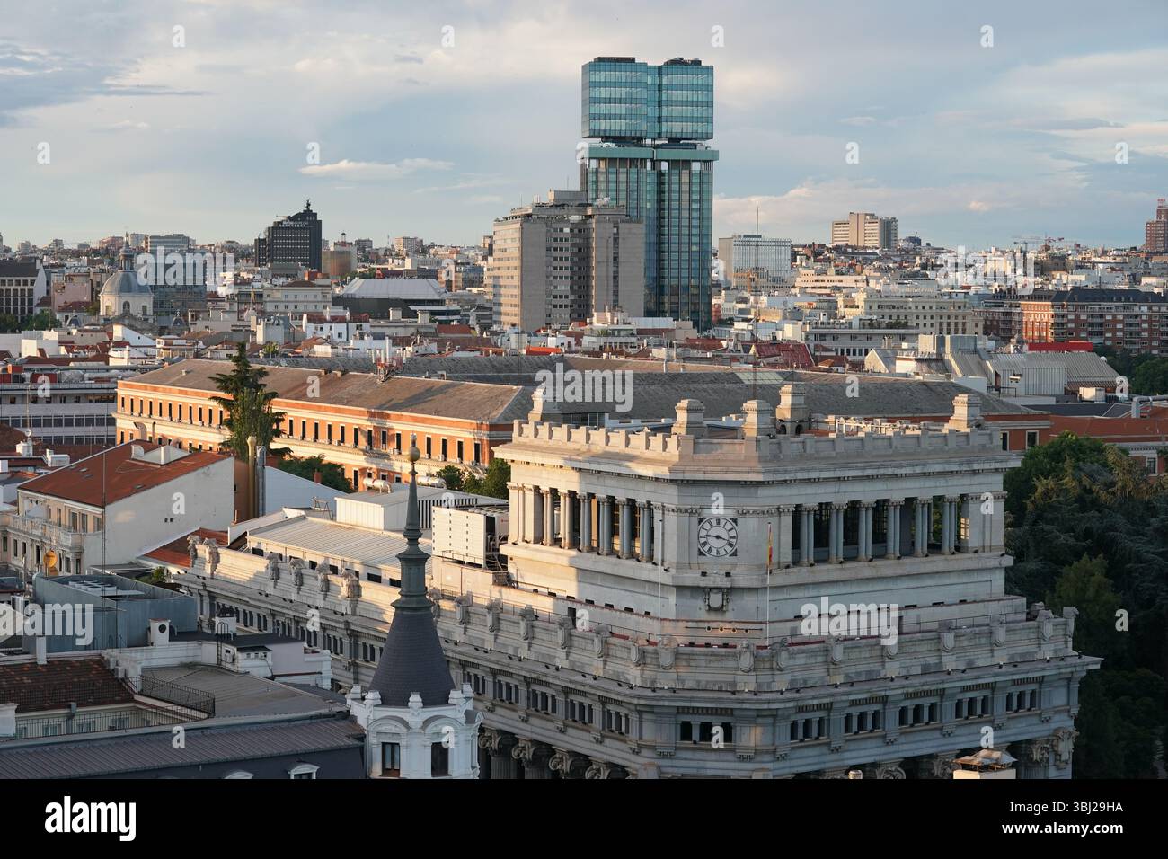 Madrid plaza mayor aerial hi-res stock photography and images - Alamy