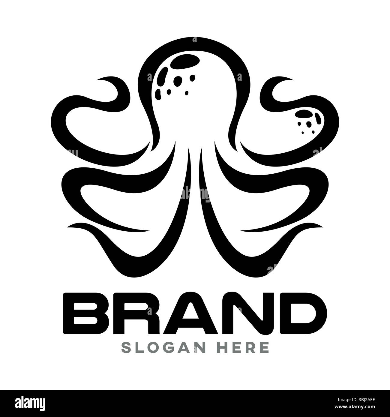 Modern octopus logo. Vector illustration Stock Vector Image & Art - Alamy