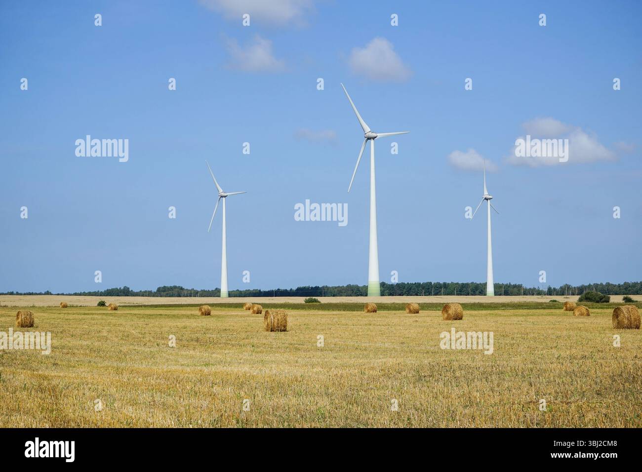 Enercon Wind Turbines in Mockiai, Lithuania Stock Photo - Alamy