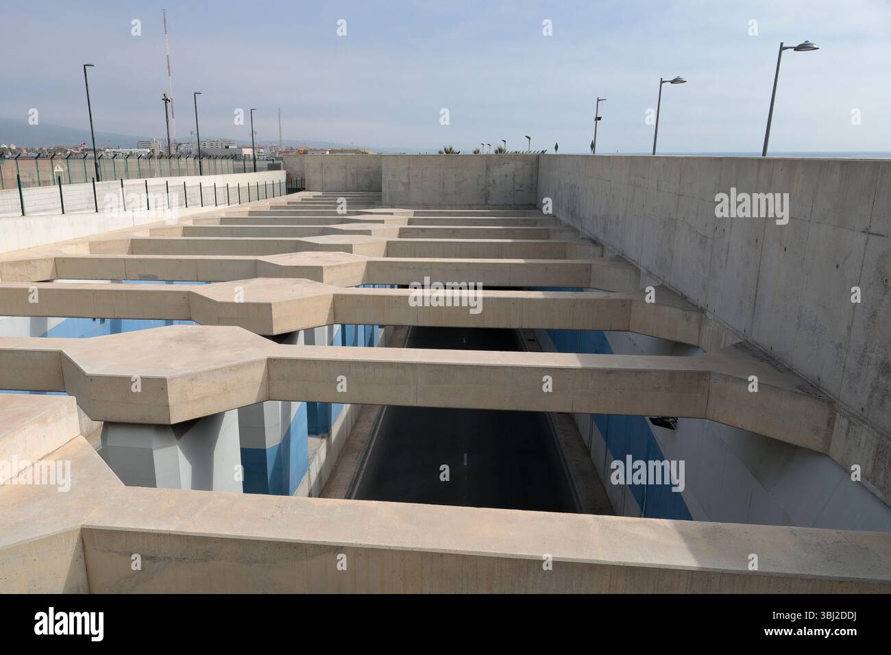 The concrete props supporting the walls at the South entry portal to ...