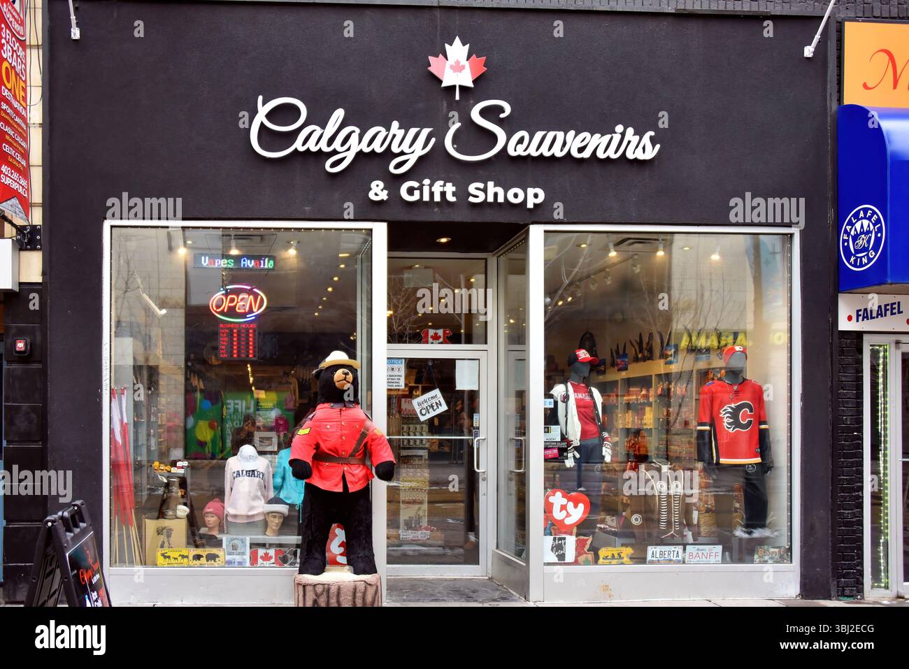 Calgary, Canada - March 30, 2025: Calgary Souvenirs and Gift Shop on 8 ...