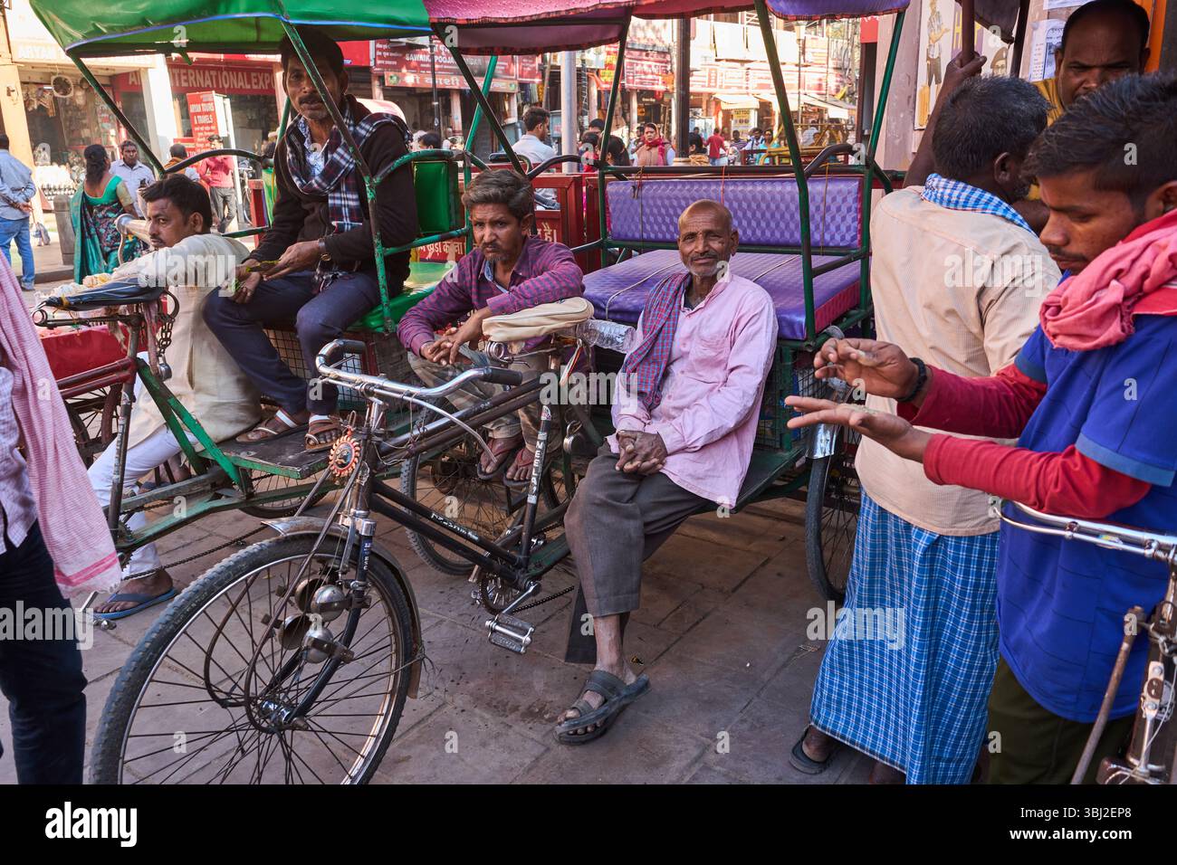 Street Scene with Locals in Varanasi, India Stock Photo - Alamy