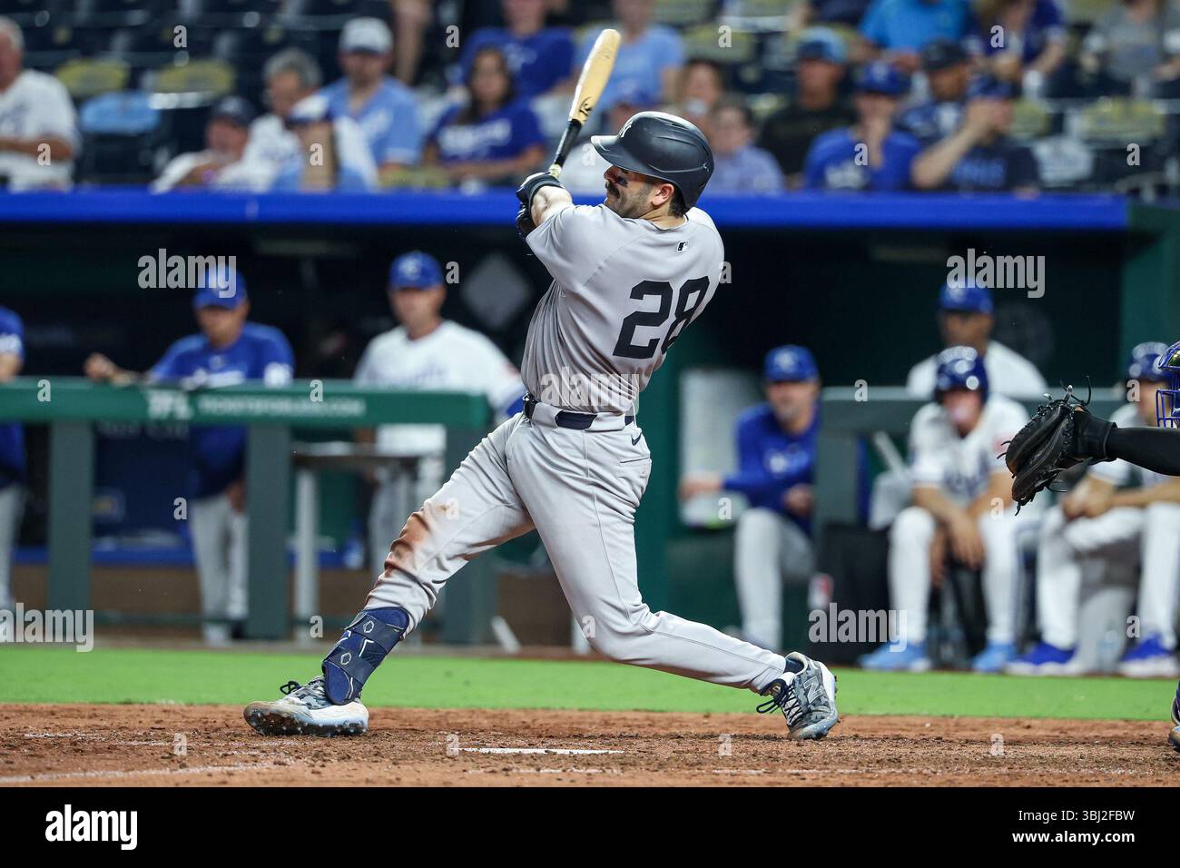 Kansas City, MO, USA. 11th June, 2025. New York Yankees catcher Austin ...