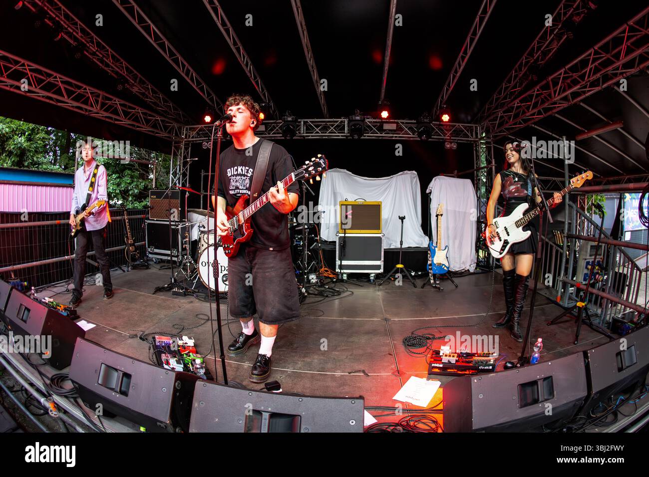 Milan Italy. 11th jun 2025. The British indie-rock band OVERPASS ...