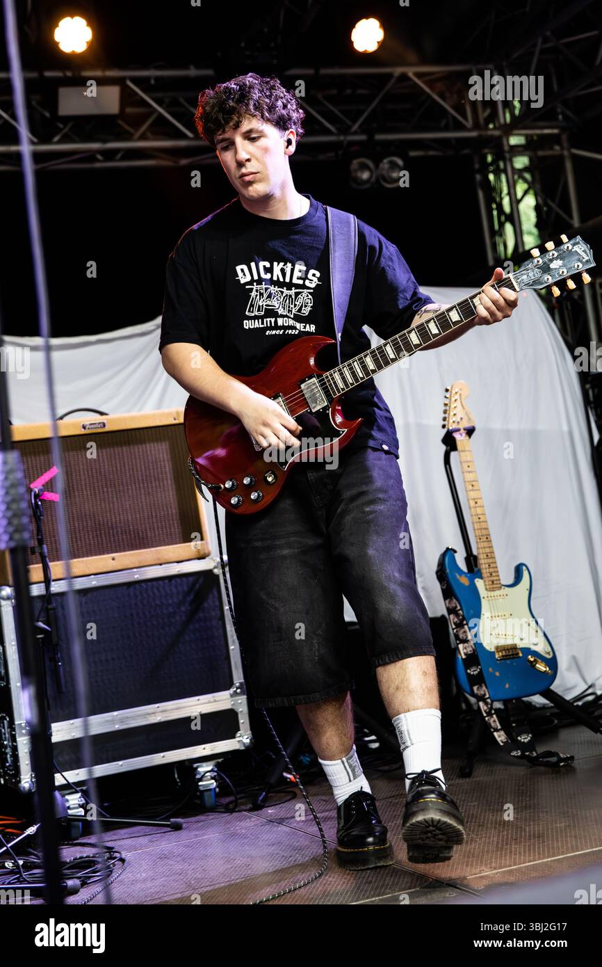 Milan Italy. 11th jun 2025. The British indie-rock band OVERPASS ...