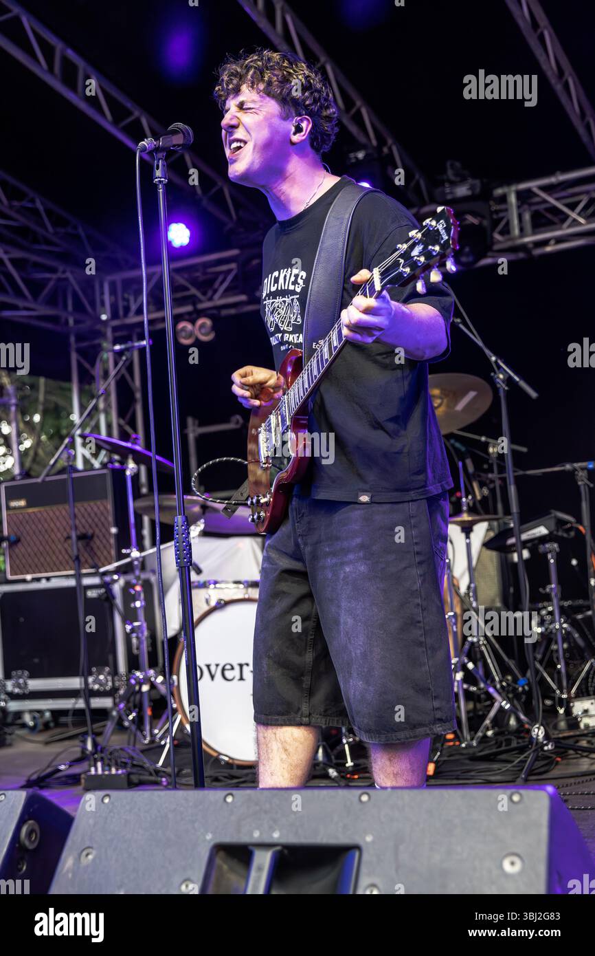Milan Italy. 11th jun 2025. The British indie-rock band OVERPASS ...