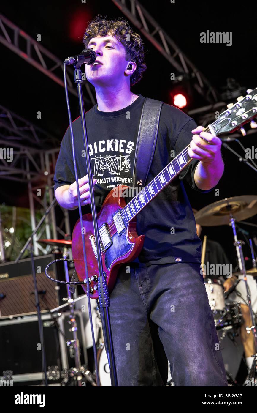 Milan Italy. 11th jun 2025. The British indie-rock band OVERPASS ...
