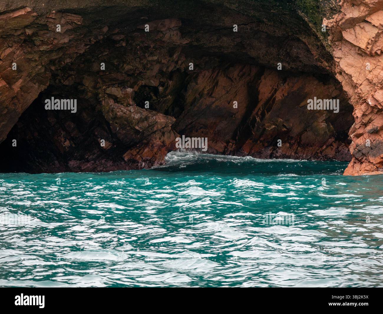 View of the Pacific Ocean at the Ballestas Islands in Paracas, Ica ...