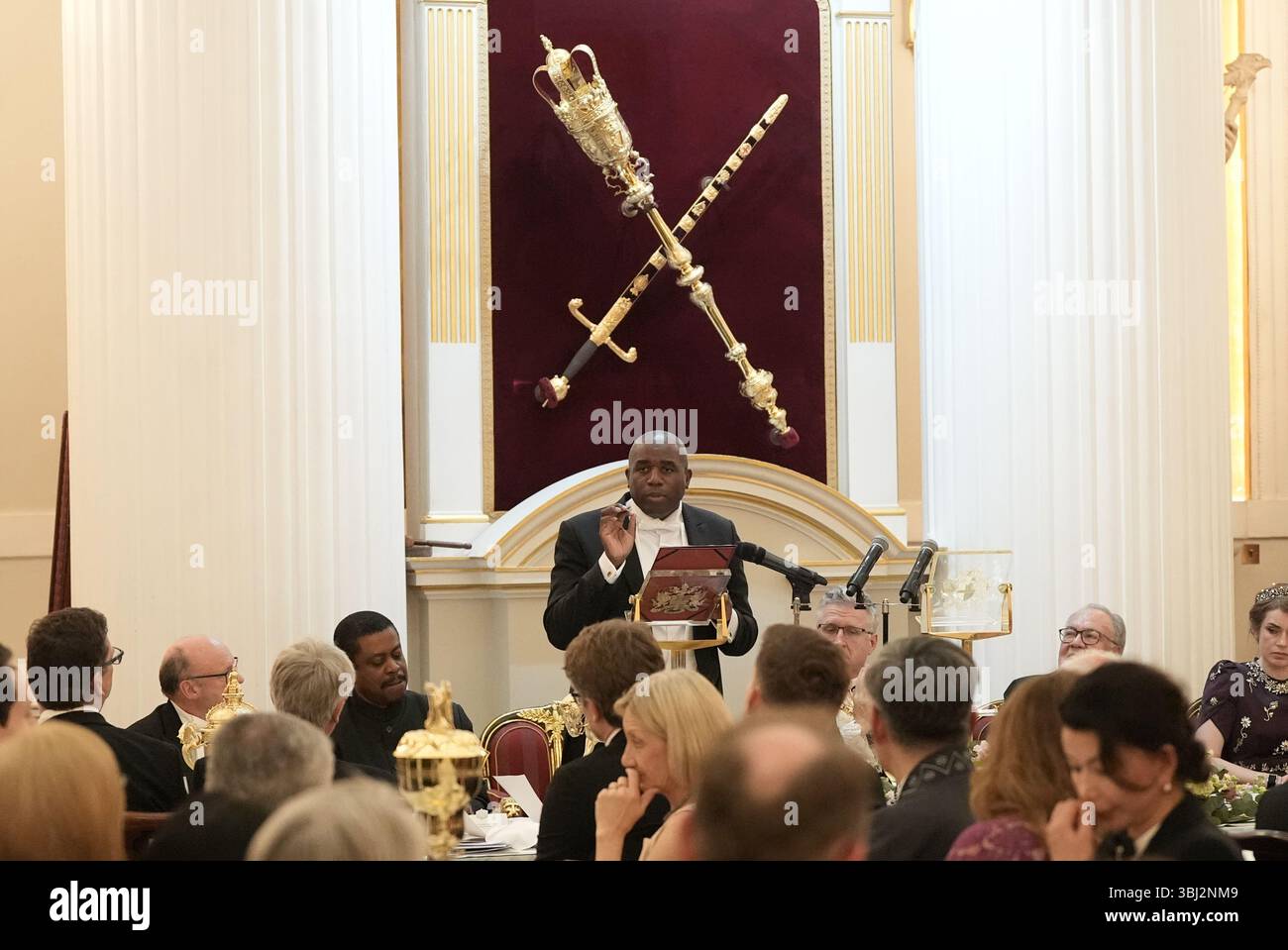 Foreign Secretary David Lammy speaking at the Lord Mayor of the City of ...