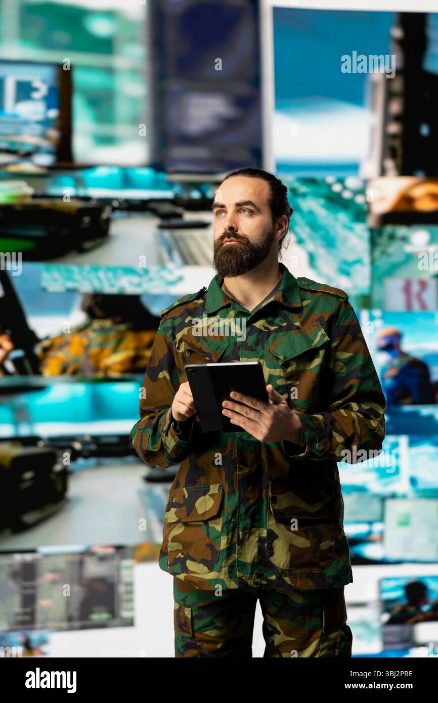 Soldier working ai intelligence hi-res stock photography and images - Alamy