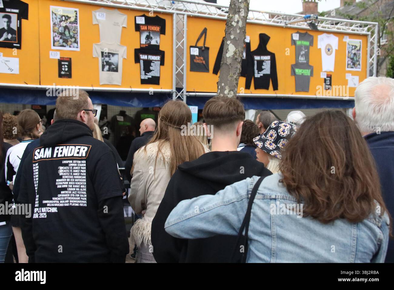 Sam Fender Fans Outside St James' Park in Newcastle, ahead of the Sam ...