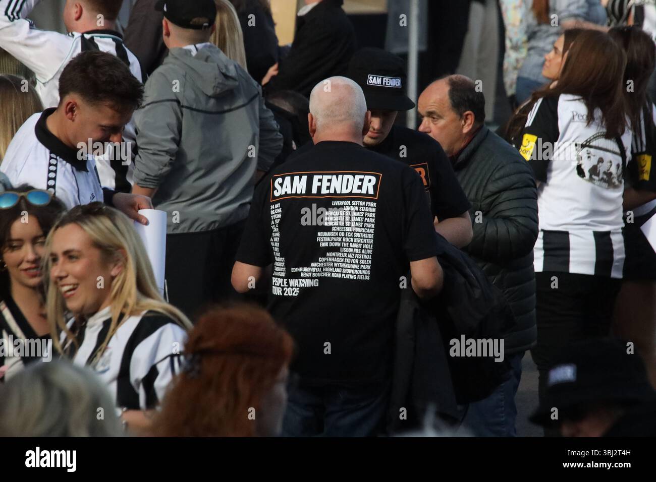 Sam Fender Fans Outside St James' Park in Newcastle, ahead of the Sam ...