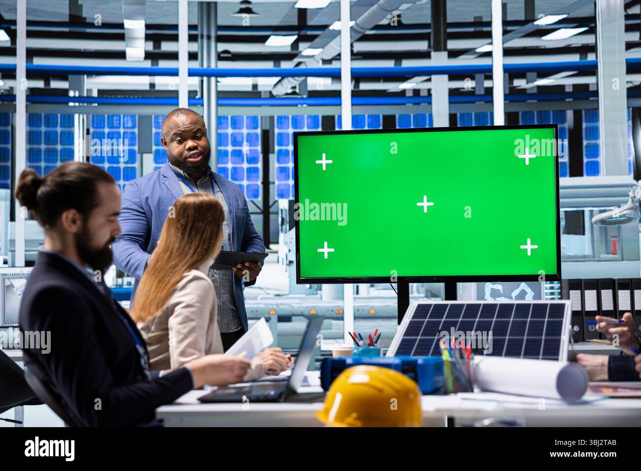 Green screen mockup in photovoltaics hi-res stock photography and ...