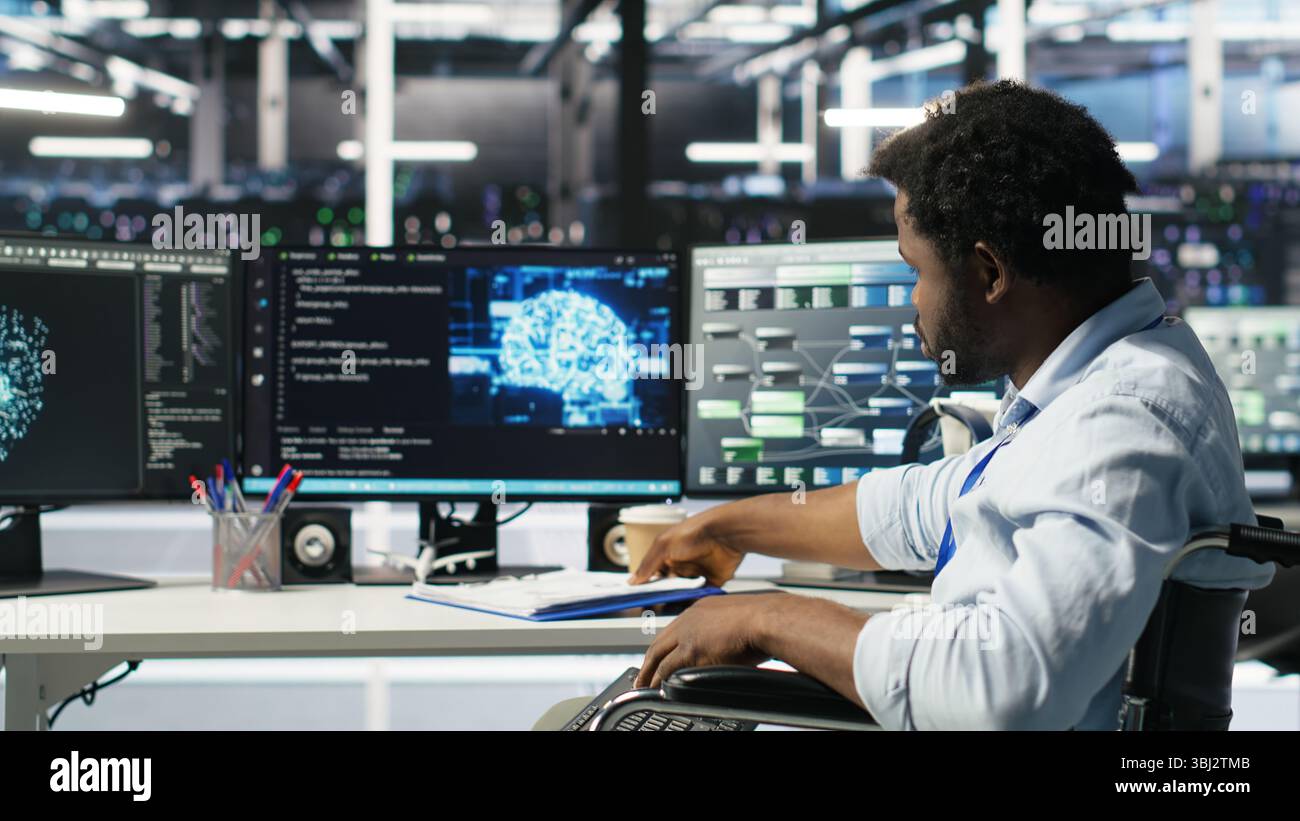 Man paraplegia in server hub hi-res stock photography and images - Alamy