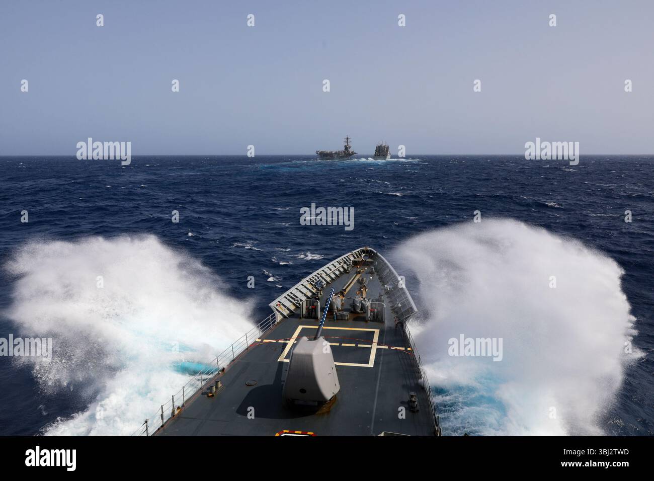 Area Of Responsibility. 4th June, 2025. The Ticonderoga-class guided ...