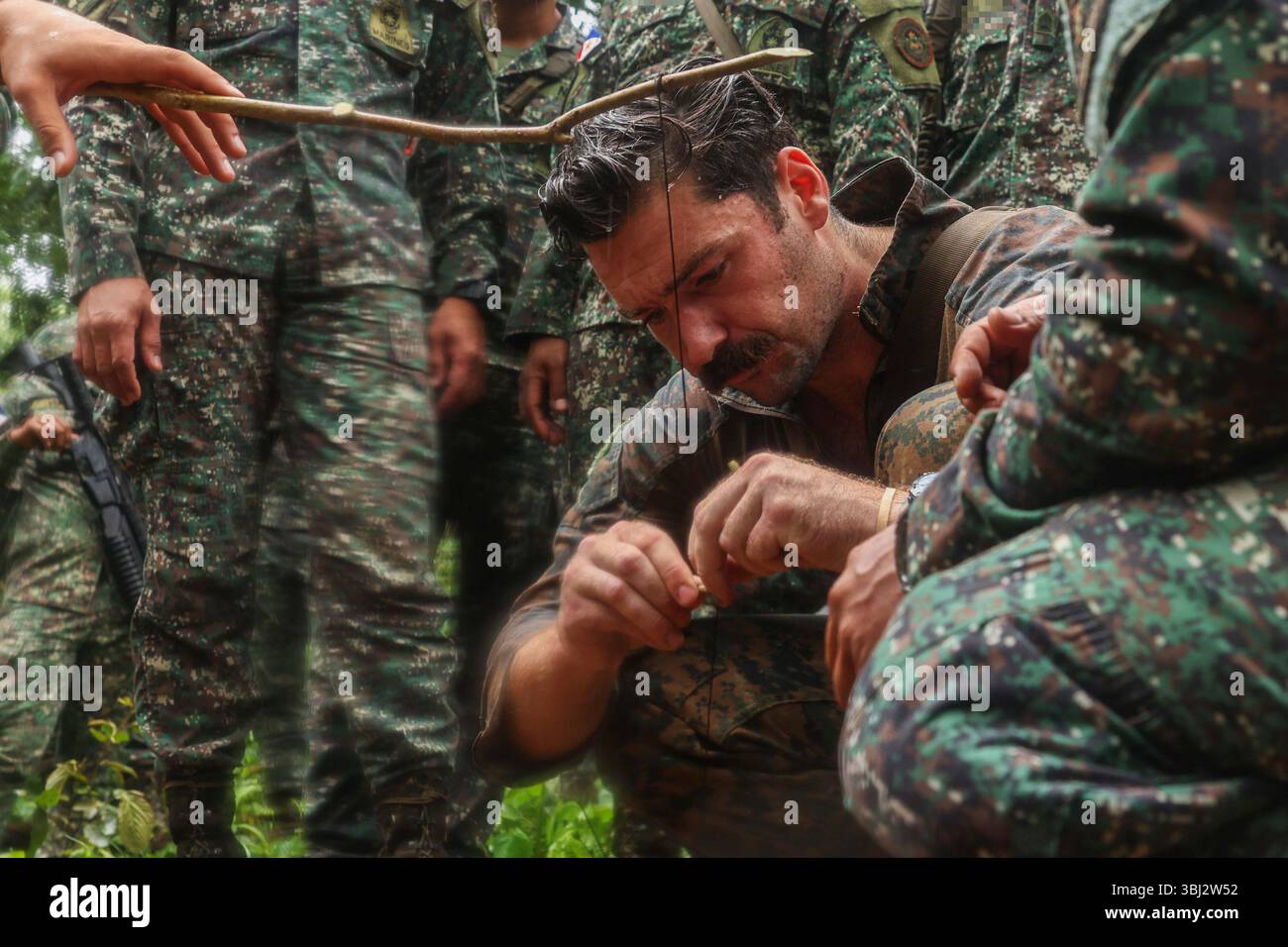 June 2, 2025 - Tadao, Philippines - U.S. Navy Petty Officer 1st Class Shane McGuire, a special ...