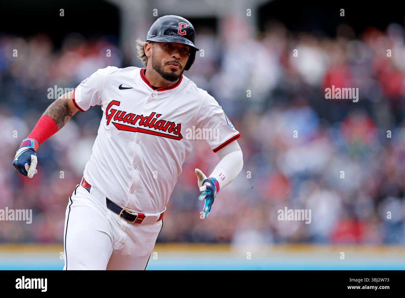 CLEVELAND, OH - MAY 31: Gabriel Arias #13 of the Cleveland Guardians ...