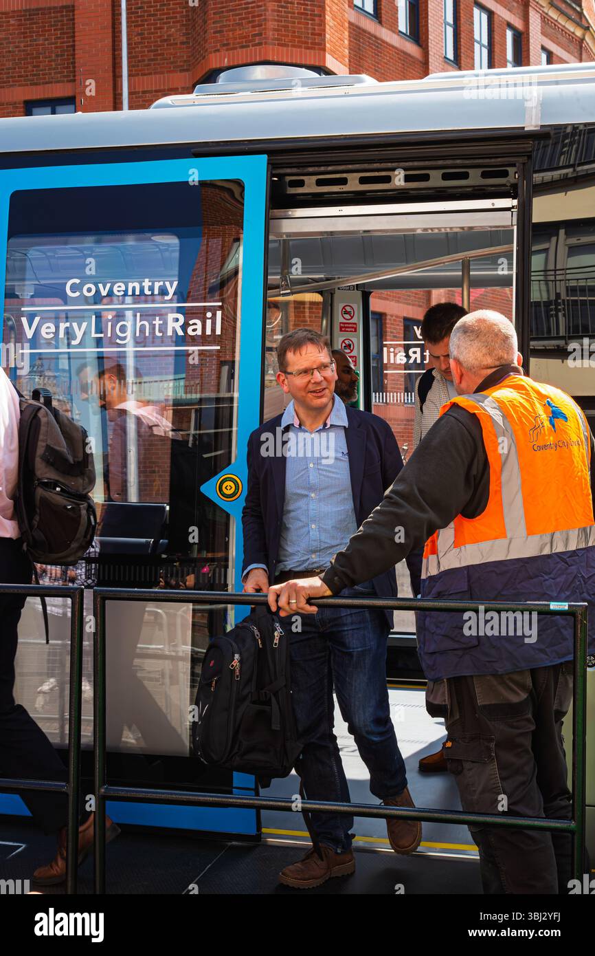 Coventry, UK 10th June 2025. Coventry Very Light Rail Demonstrator ...