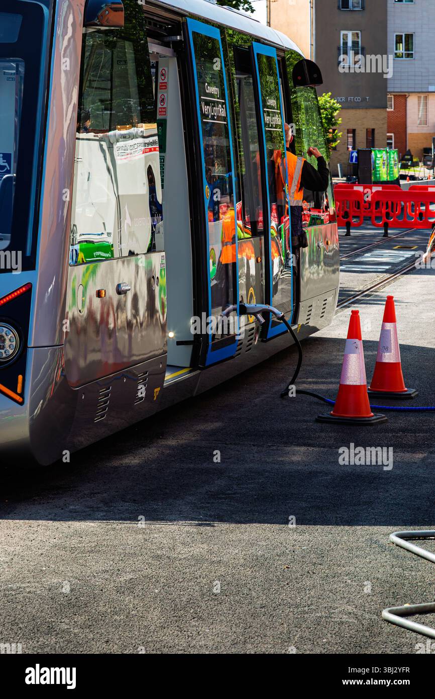Coventry, UK 10th June 2025. Coventry Very Light Rail Demonstrator Project, open for Public ...