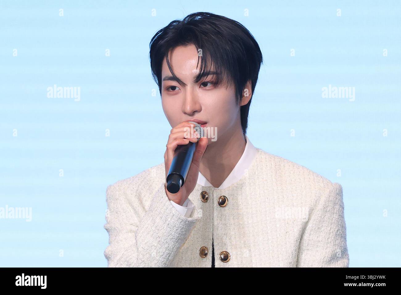 13th June, 2025. S. Korean boy group Ateez Sunghwa, a member of South Korean boy group Ateez ...