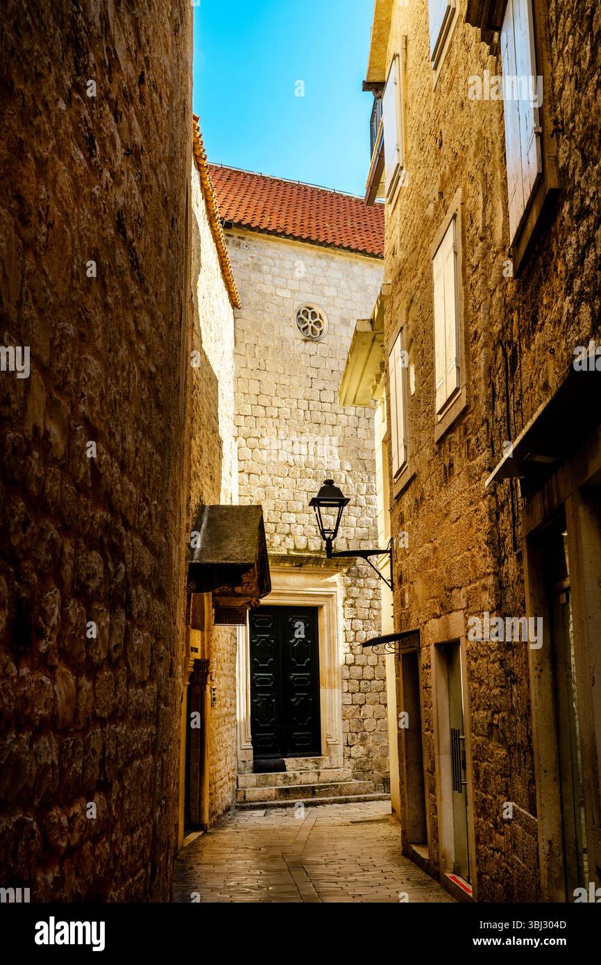 Simple oculus window of Church of Saint Peter in Trogir, Croatia Stock ...