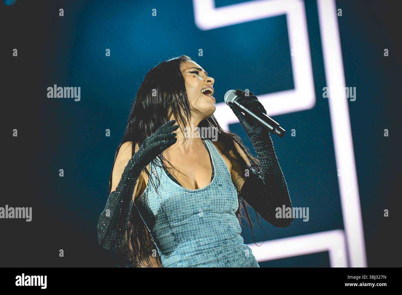 June 12, 2025, Napoli, Italy: Italian singer Elodie Di Patrizi, known ...