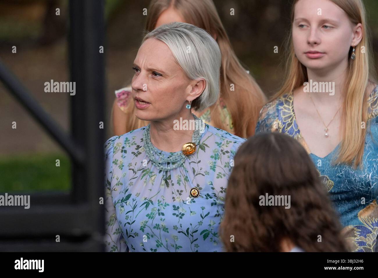 Rep. Victoria Spartz, R-Ind., arrives before President Donald Trump ...