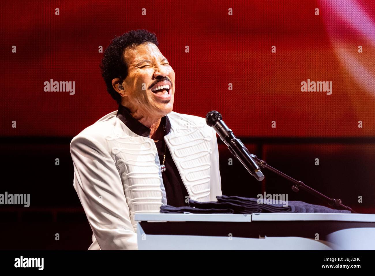 Manchester, 12 June 2025. Lionel Richie performing on stage at Co-op ...