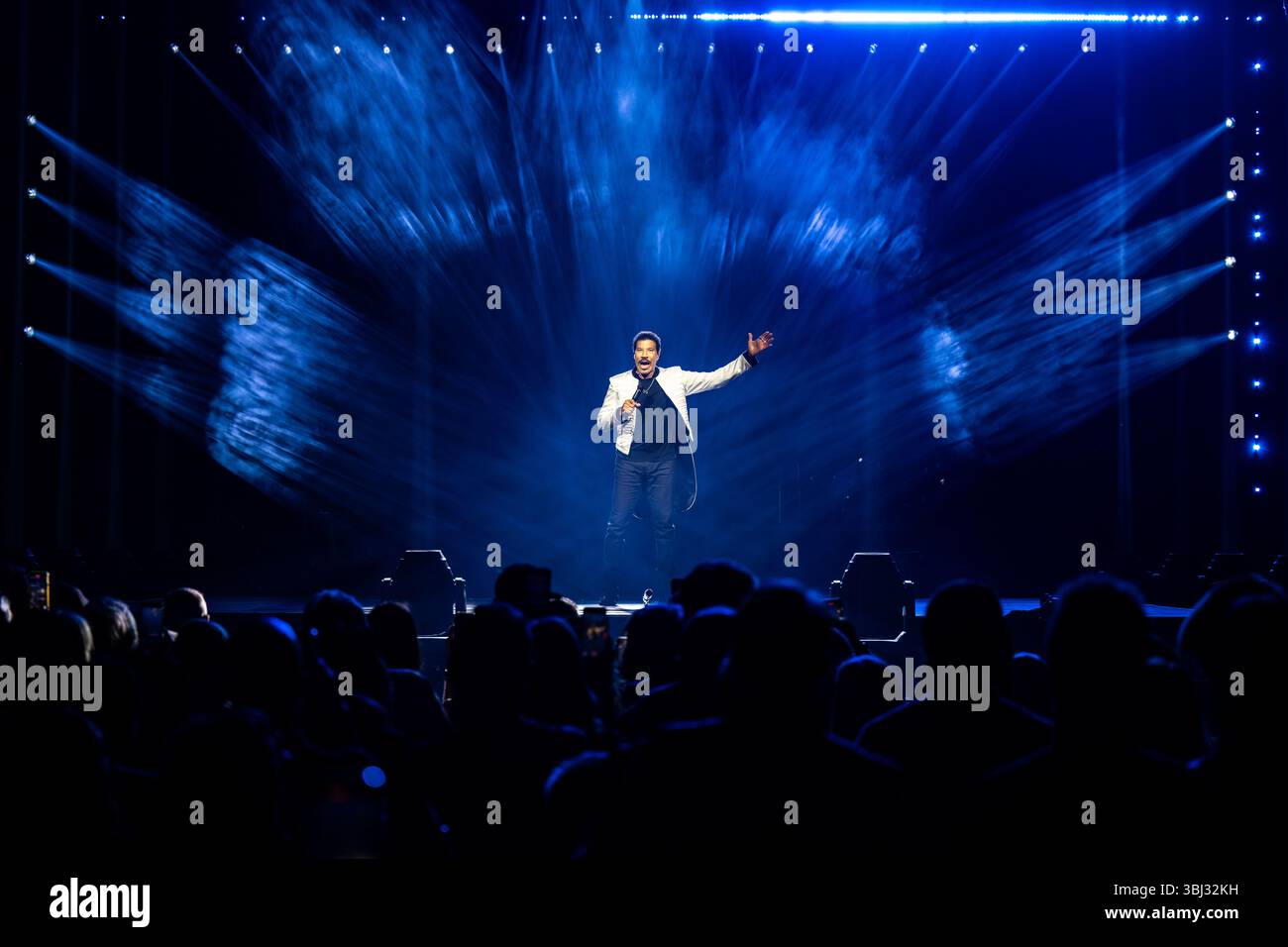 Manchester, 12 June 2025. Lionel Richie performing on stage at Co-op ...