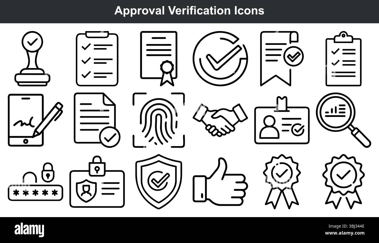 Business document verification process digital hi-res stock photography ...