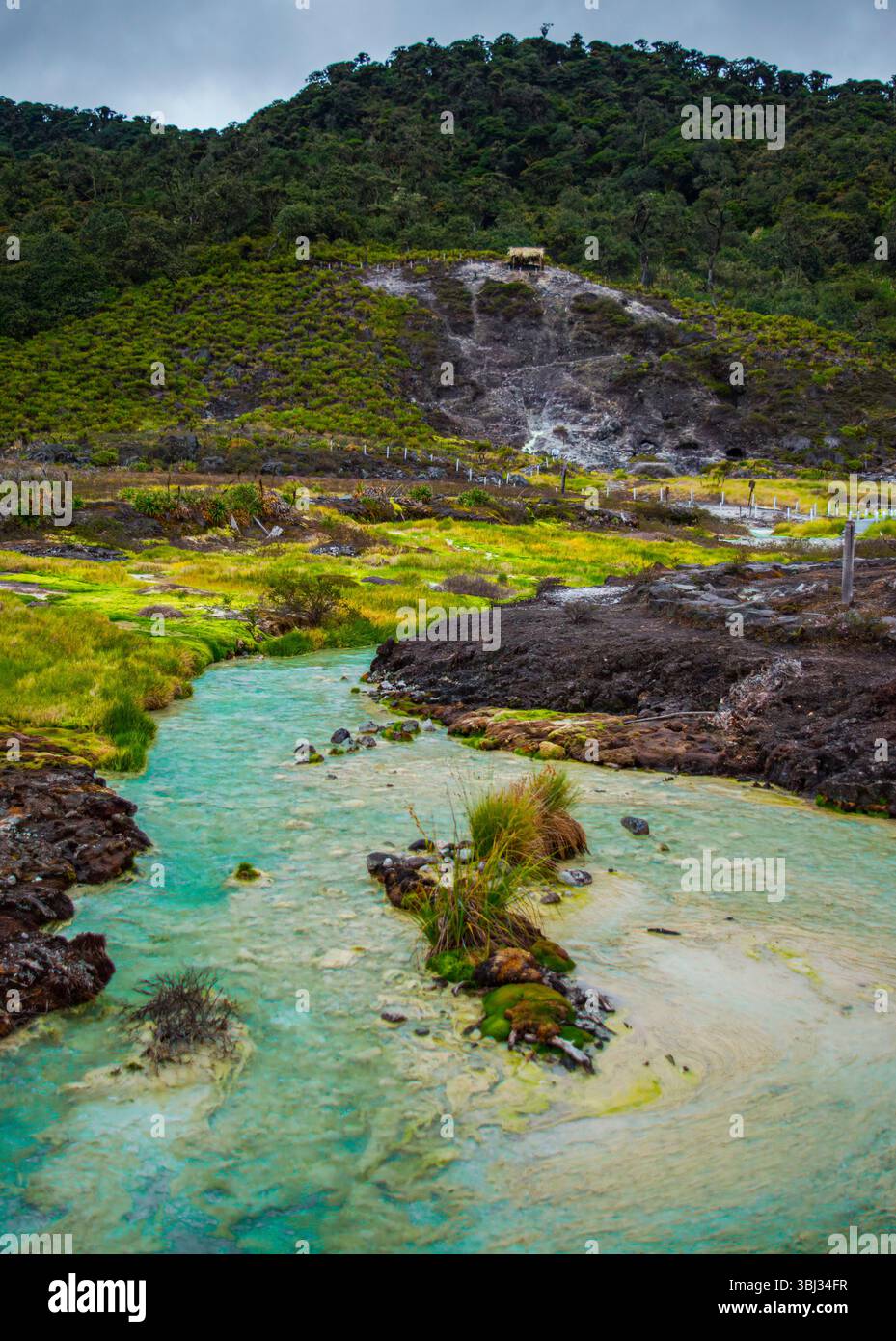 Breathtaking view of San Juan hot springs in Puracé, Cauca, Colombia ...