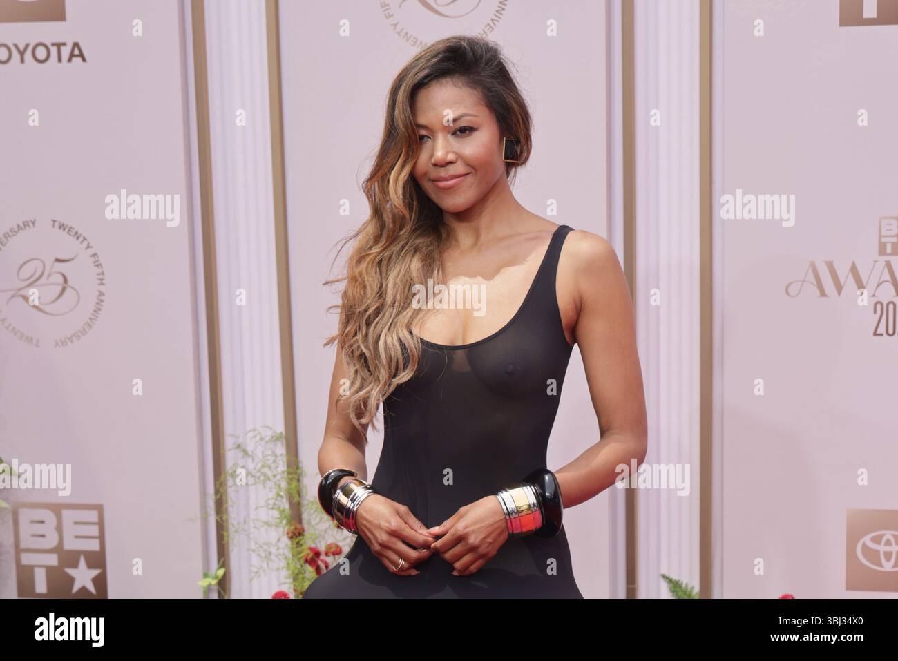 Los Angeles, USA. 10th June, 2025. Amerie attends the 2025 BET Awards at Peacock Theater on June ...