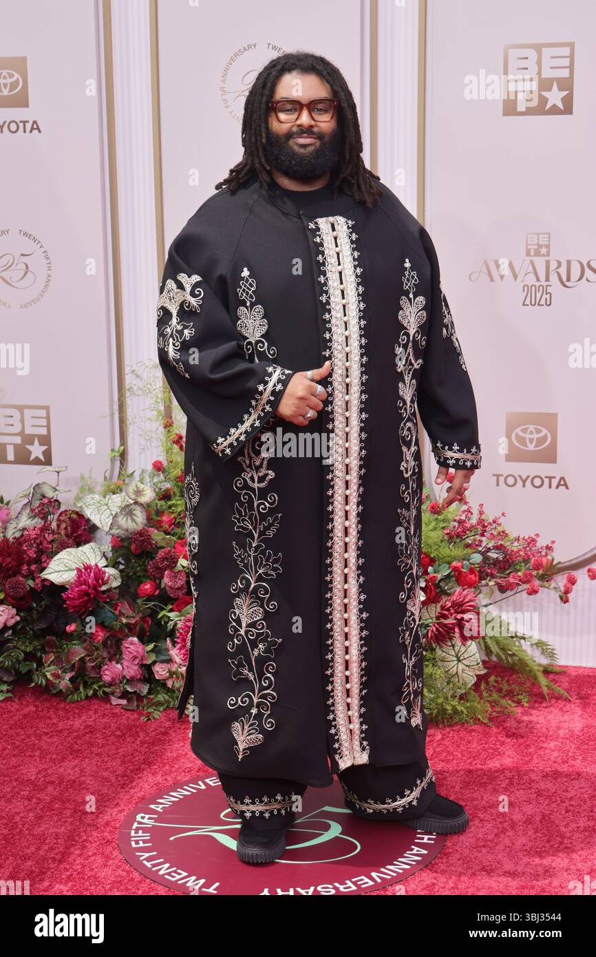 Los Angeles, USA. 10th June, 2025. Elmiene attends the 2025 BET Awards ...