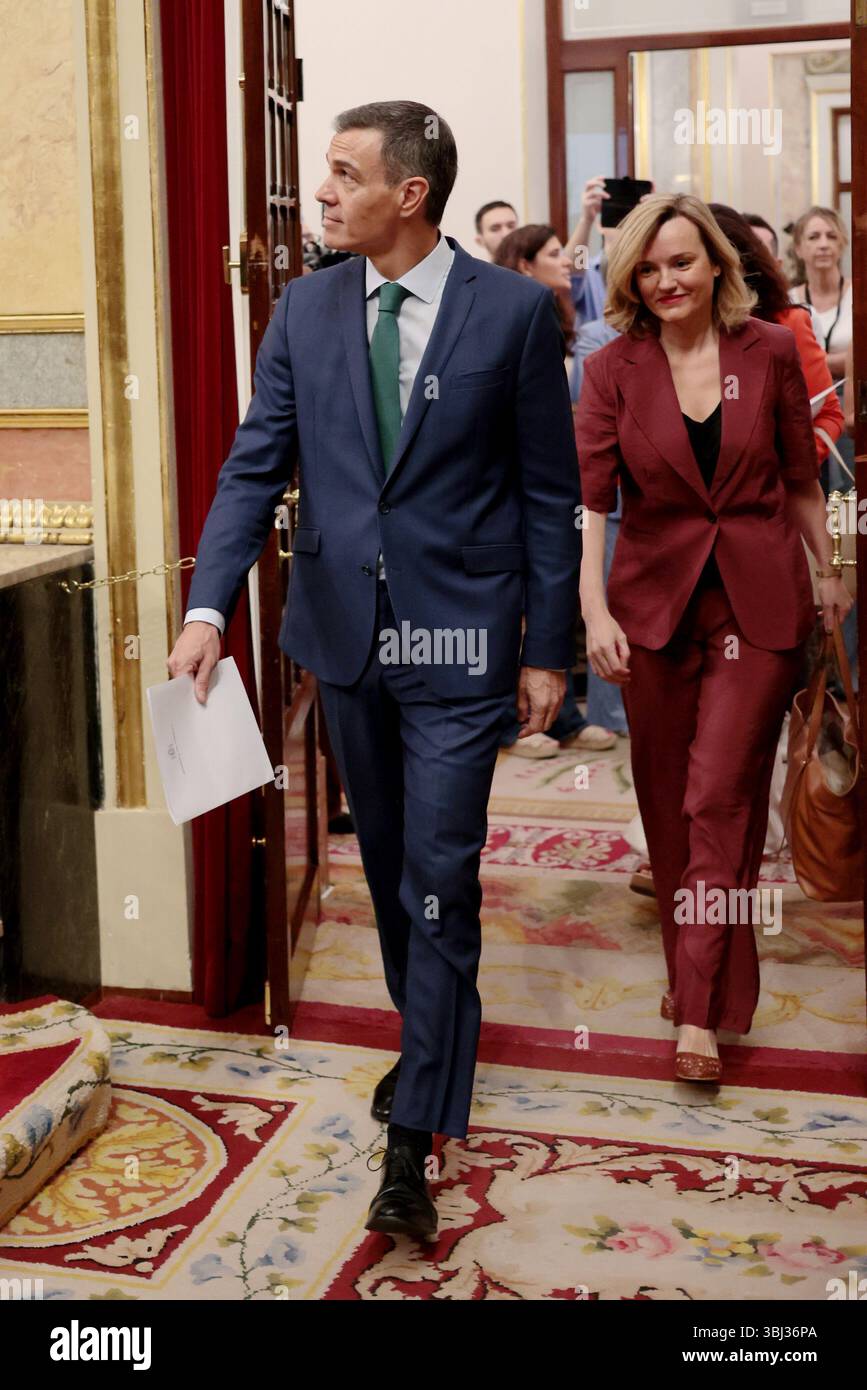 Madrid, Spain; June 11, 2025 Pedro Sánchez, President of Spain, during ...