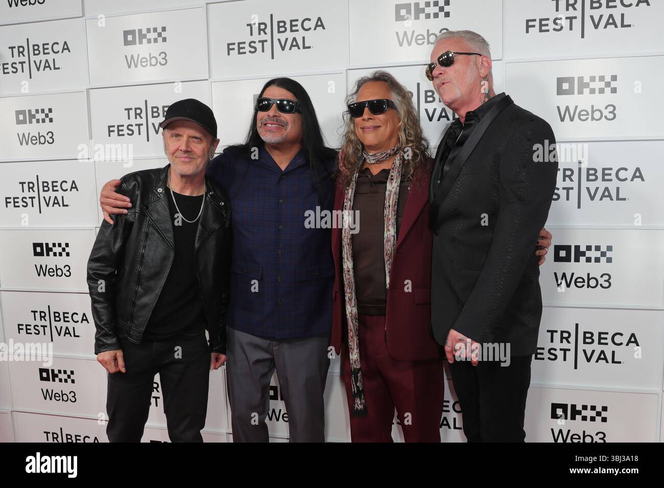 NEW YORK, NEW YORK - JUNE 11: Cast Members along with the Metallica ...
