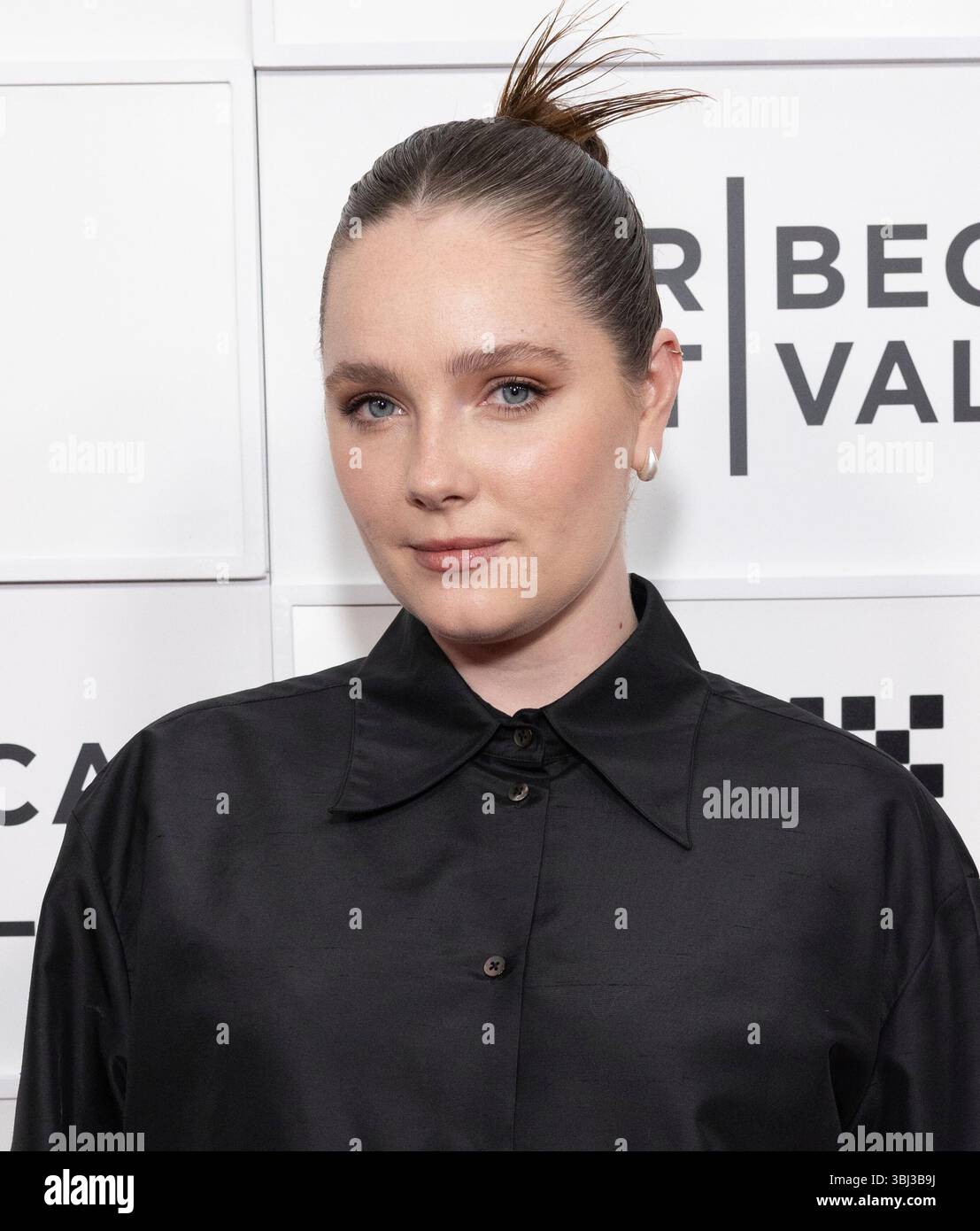 Amy Forsyth attends the "The Gilded Age" premiere at BMCC Tribeca ...