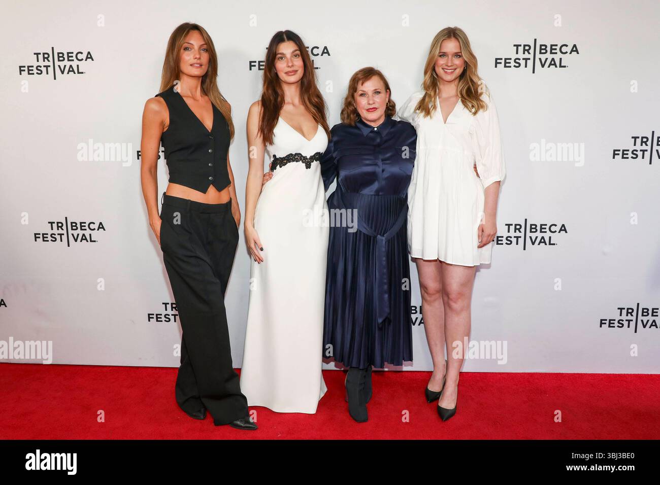 Actors Leila George, from left, Camila Morrone, Patricia Arquette and ...