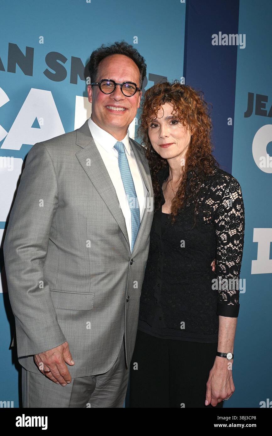 Diedrich Bader and wife Dulcy Rogers attend the "Call Me Izzy" Broadway ...